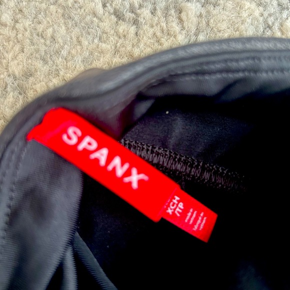 SPANX | Pants & Jumpsuits | Spanx Red Label Shimmer Faux Leather High ...